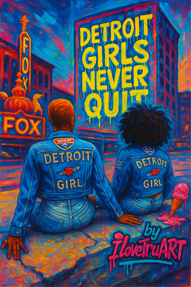 Detroit Girls Never Quit Patch – Limited Edition 4x4 Art Patch by Ilov ...
